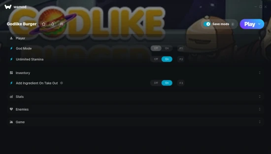 Godlike Burger Cheats & Trainers for PC | WeMod
