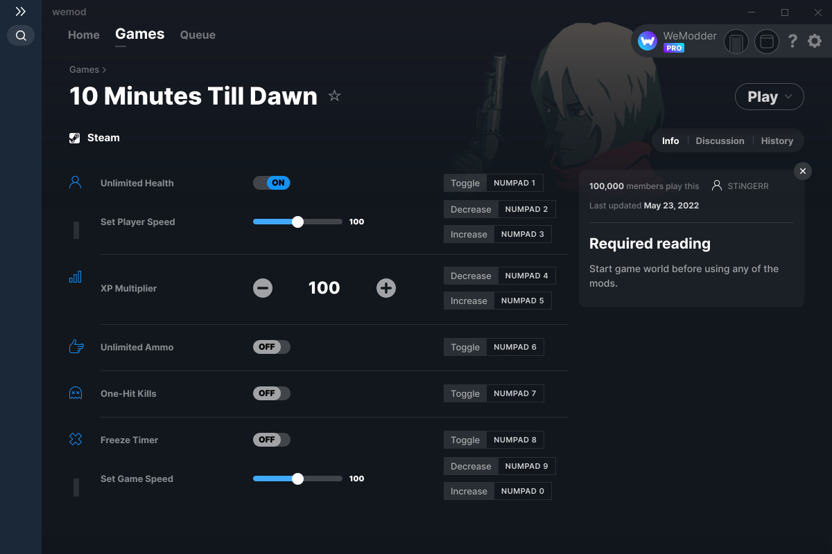 10 Minutes Till Dawn Cheats and Trainer for Steam - Trainers - WeMod ...