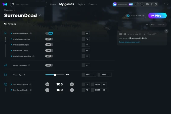 SurrounDead Cheats & Trainers for PC | WeMod
