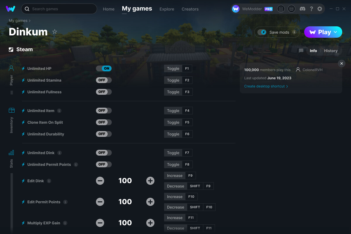 Dinkum Cheats and Trainer for Steam - Trainers - WeMod Community