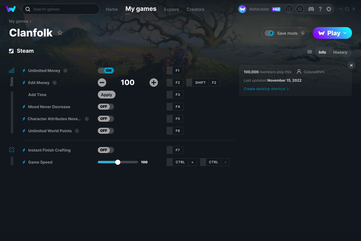Clanfolk Cheats and Trainer for Steam - Trainers - WeMod Community