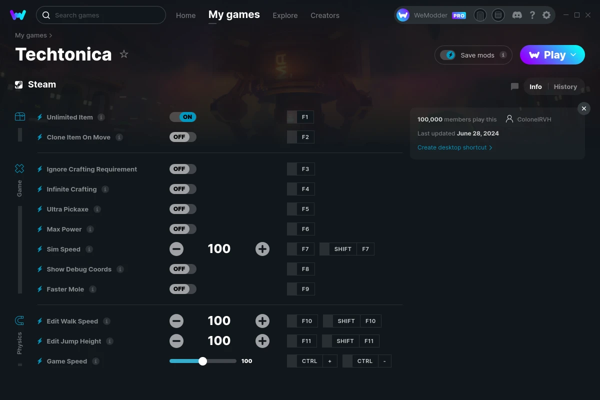 Techtonica Cheats & Trainers for PC | WeMod