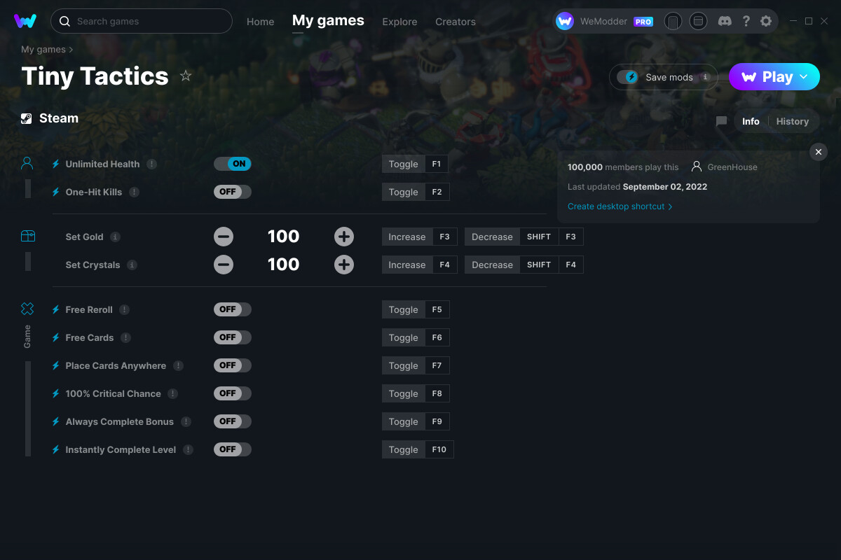 Tiny Tactics Cheats and Trainer for Steam - Trainers - WeMod Community