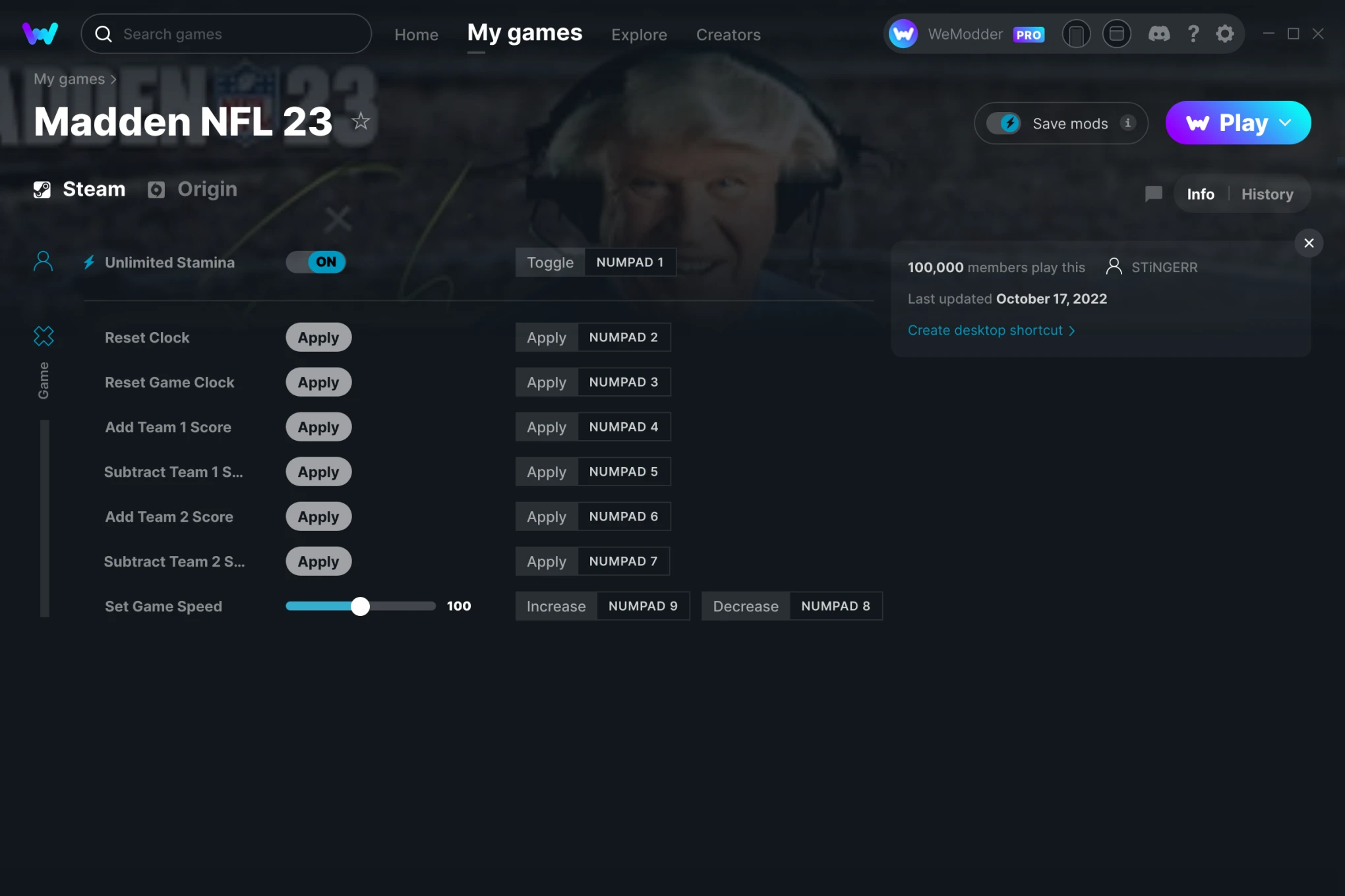 Madden NFL 23 Cheats & Trainers for PC | WeMod
