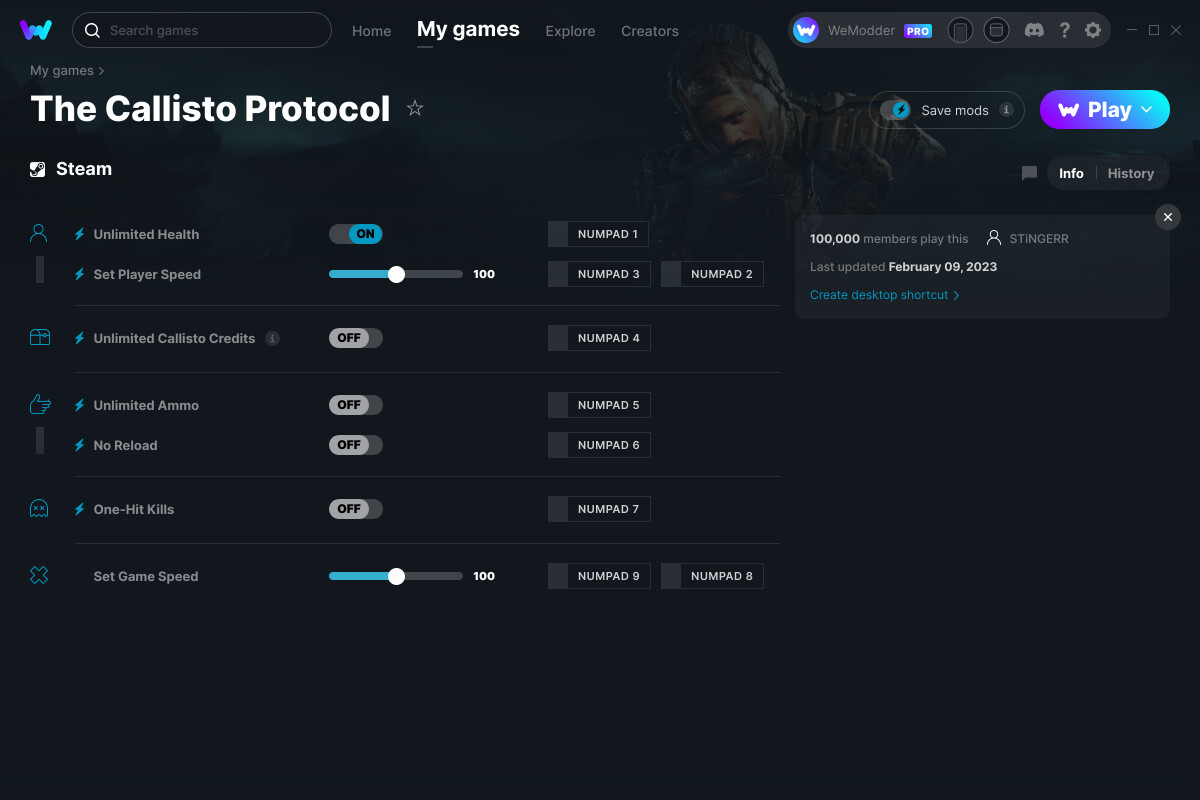 The Callisto Protocol Cheats and Trainer for Steam - Trainers - WeMod ... The Callisto Protocol Cheats and Trainer for Steam - Trainers - WeMod ...