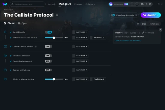 The Callisto Protocol Triches et Trainers pour PC | WeMod