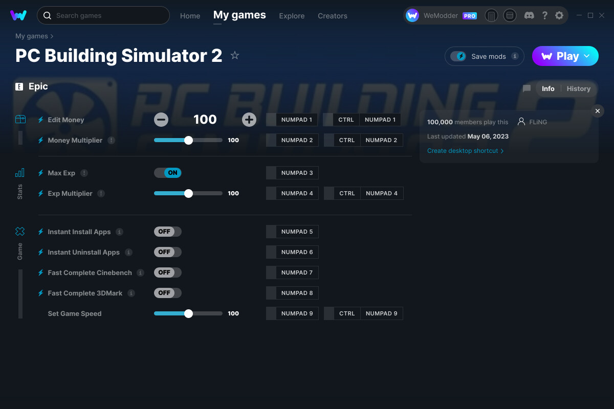 PC Building Simulator 2 Cheats and Trainer for Epic Games - Trainers - WeMod Community