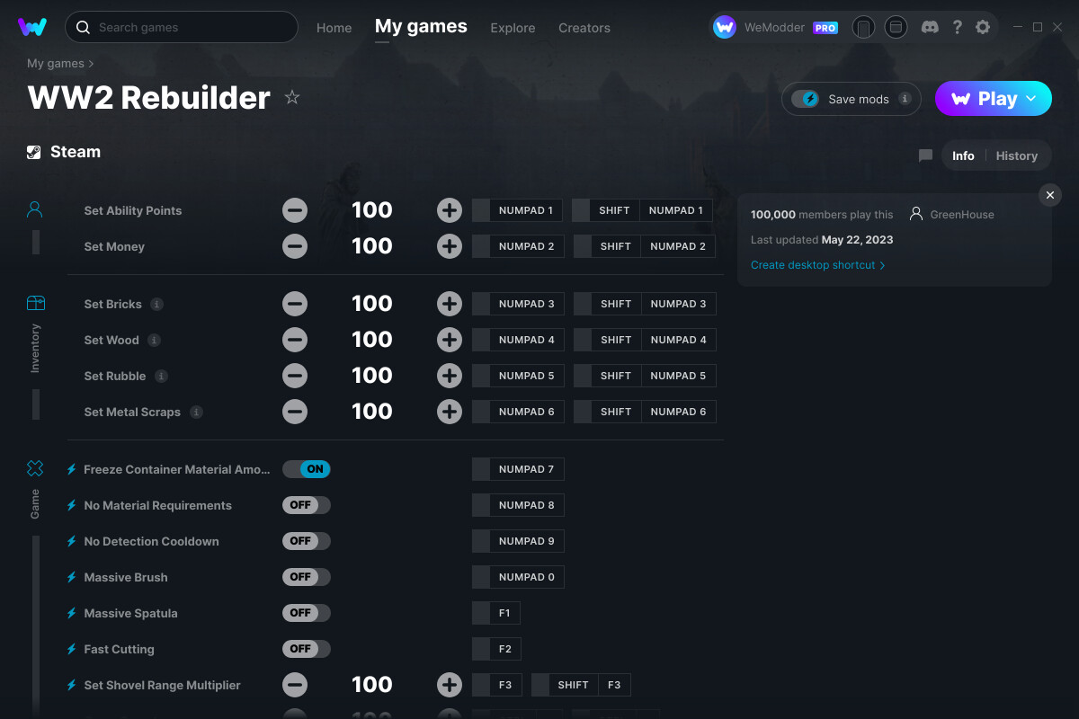 WW2 Rebuilder Cheats and Trainer for Steam - Trainers - WeMod Community
