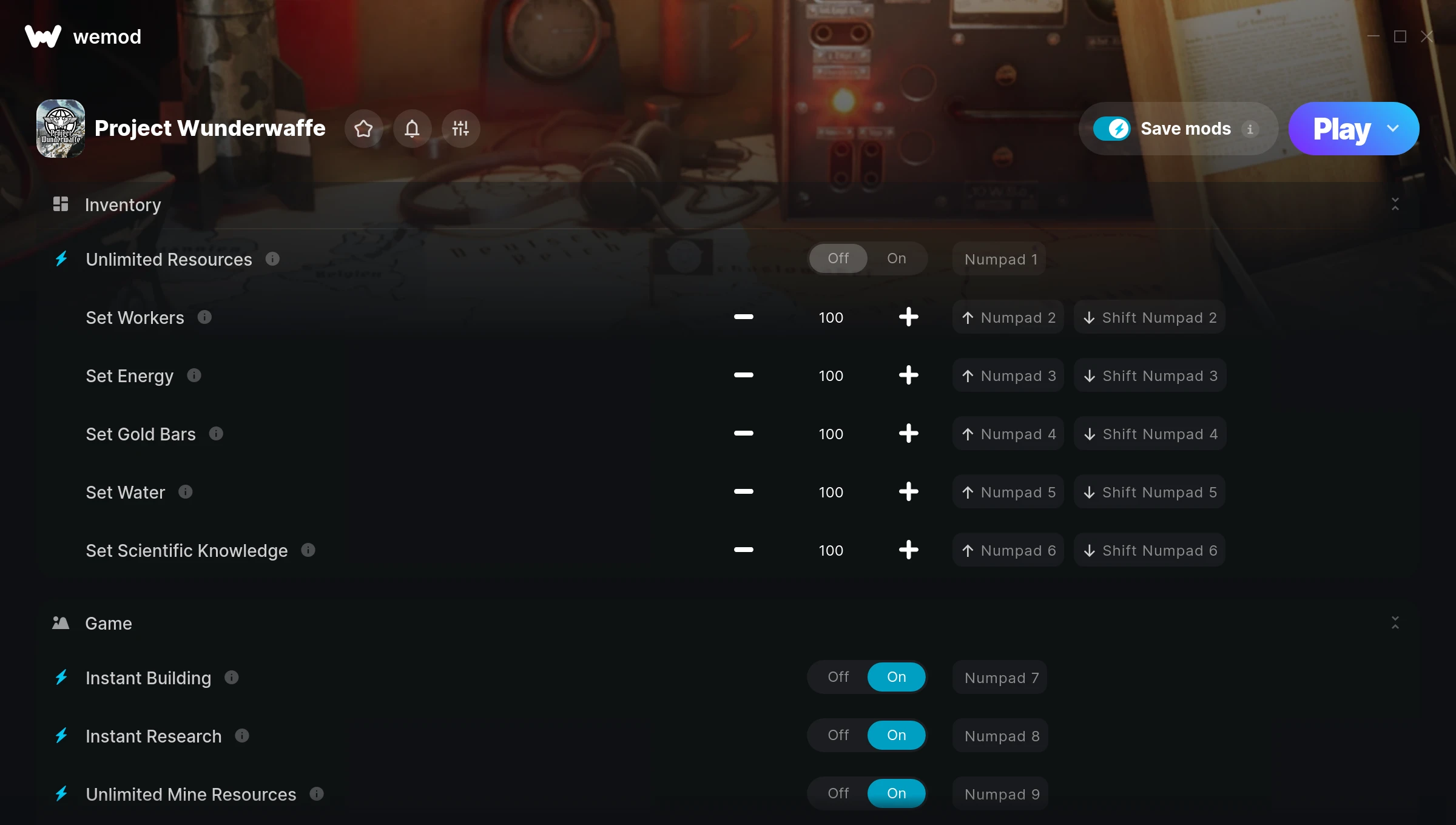 Project Wunderwaffe Cheats & Trainers for PC | WeMod