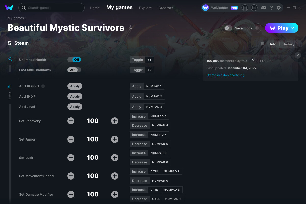 Beautiful Mystic Survivors Cheats And Trainer For Steam Trainers