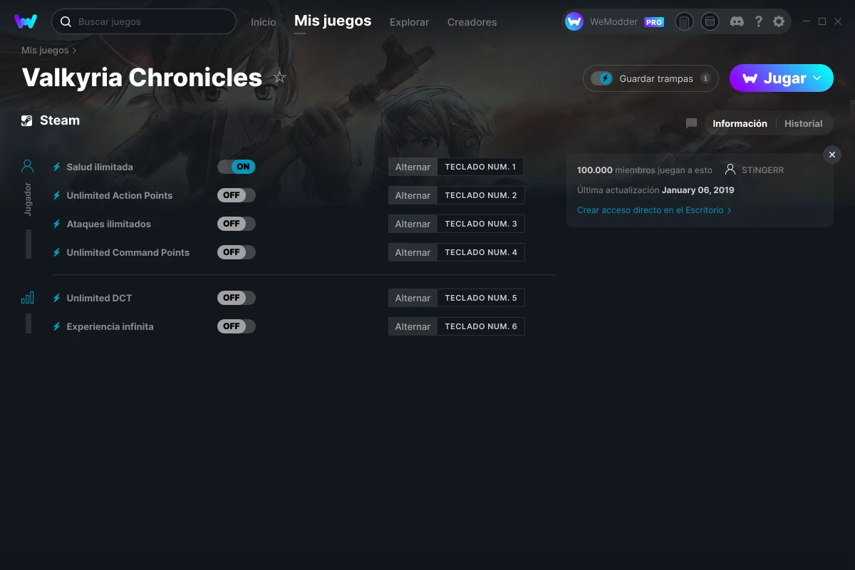 Trampas y Trainers de Valkyria Chronicles para PC | WeMod