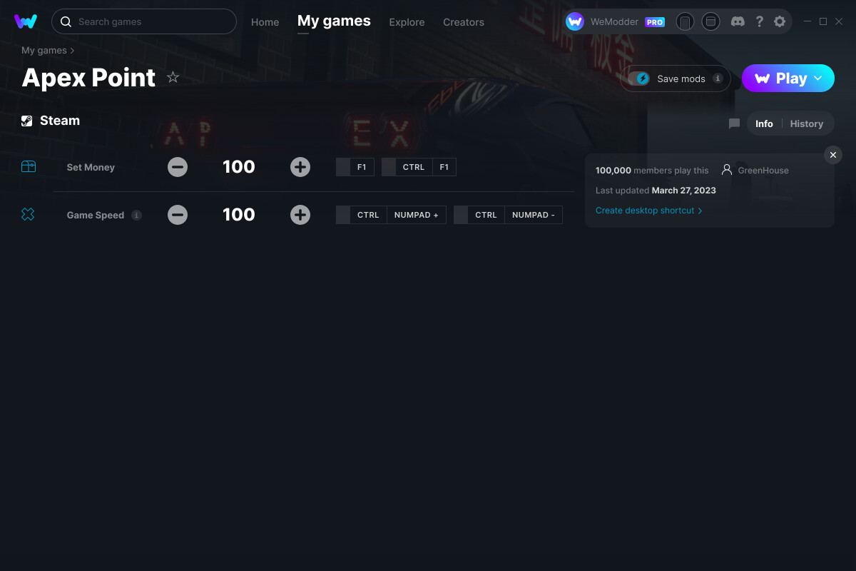 Apex Point Cheats and Trainer for Steam - Trainers - WeMod Community