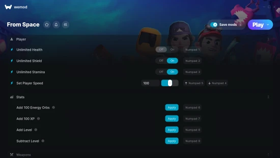 From Space Cheats & Trainers for PC | WeMod