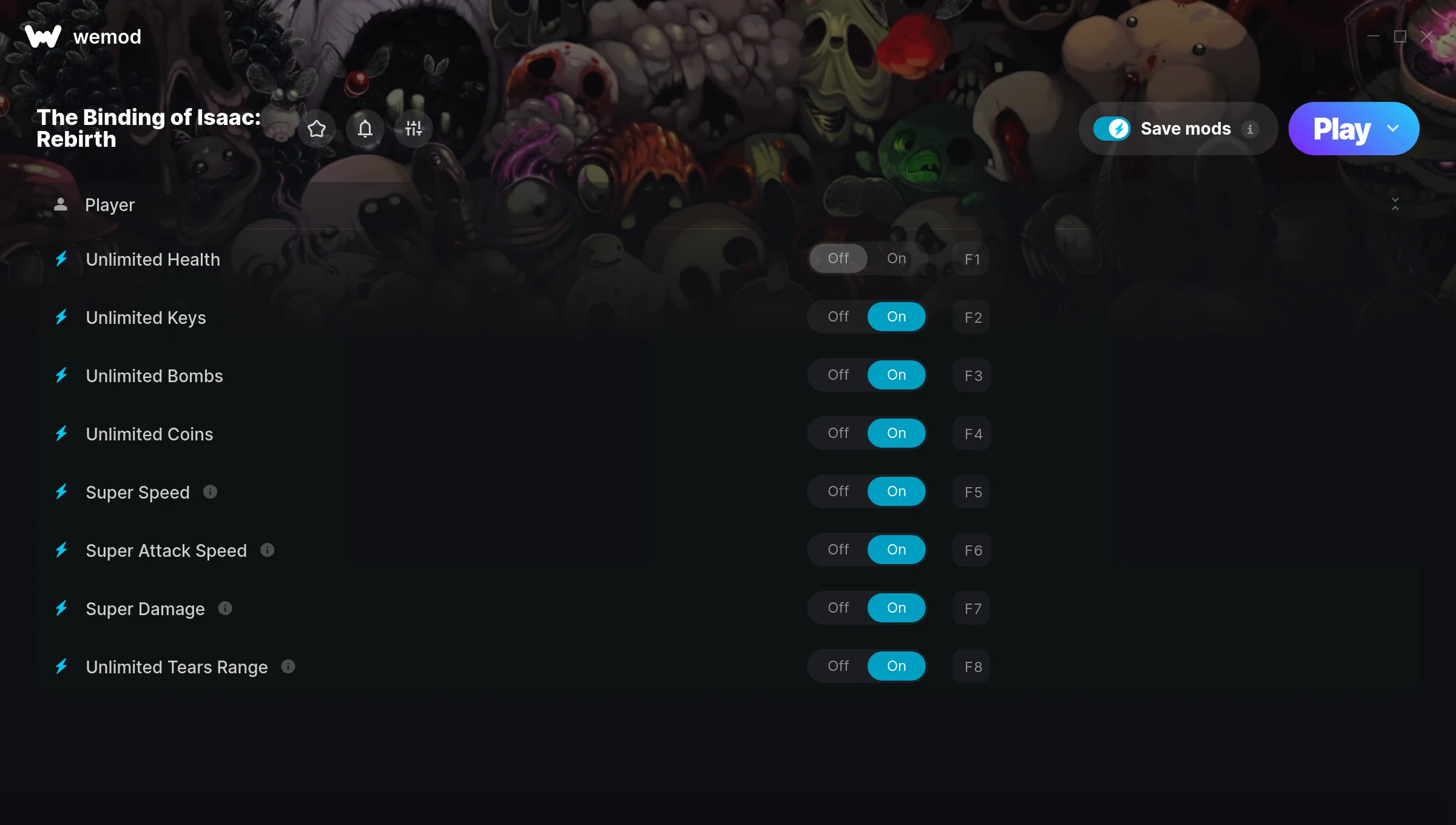 The Binding of Isaac: Rebirth Cheats & Trainers for PC | WeMod
