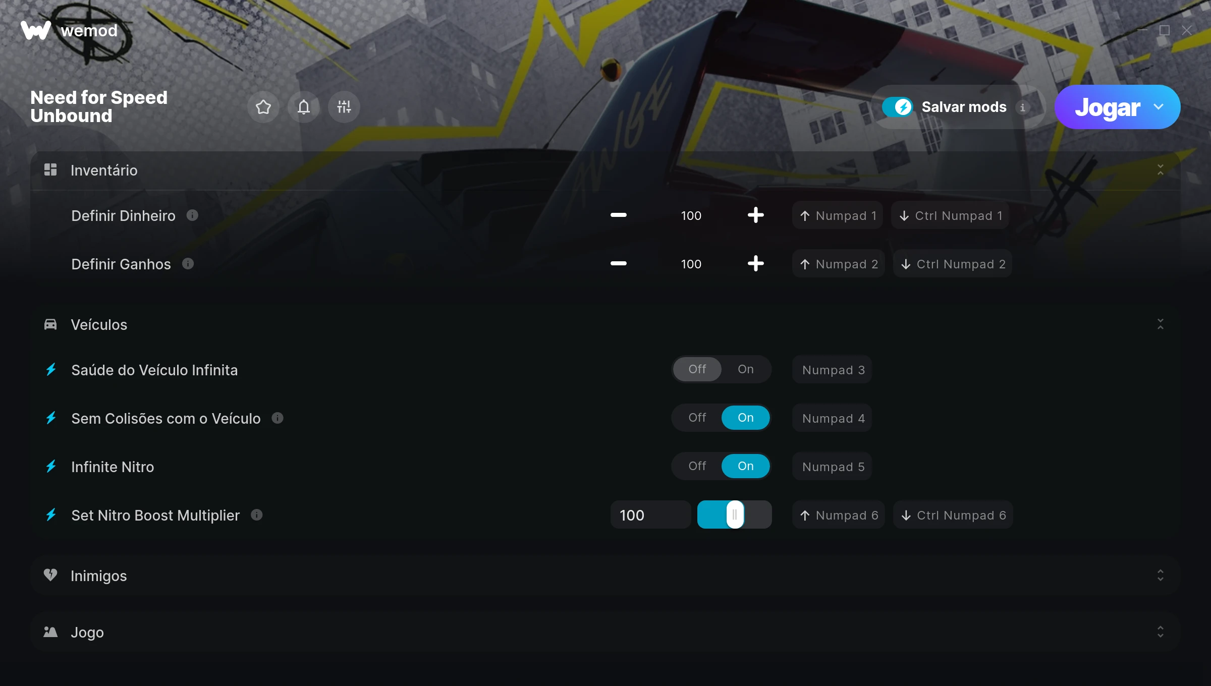 Cheats e Trainers para Need for Speed Unbound no PC - WeMod