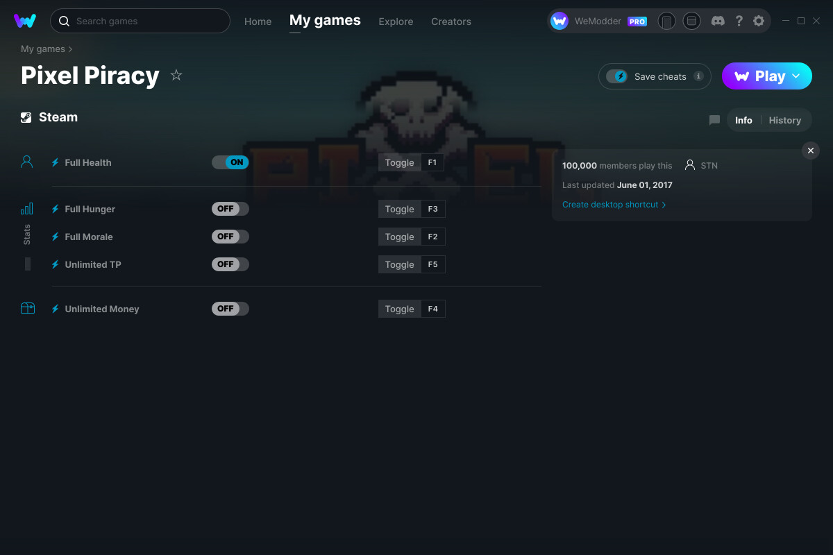 Pixel Piracy Cheats and Trainer for Steam - Trainers - WeMod Community