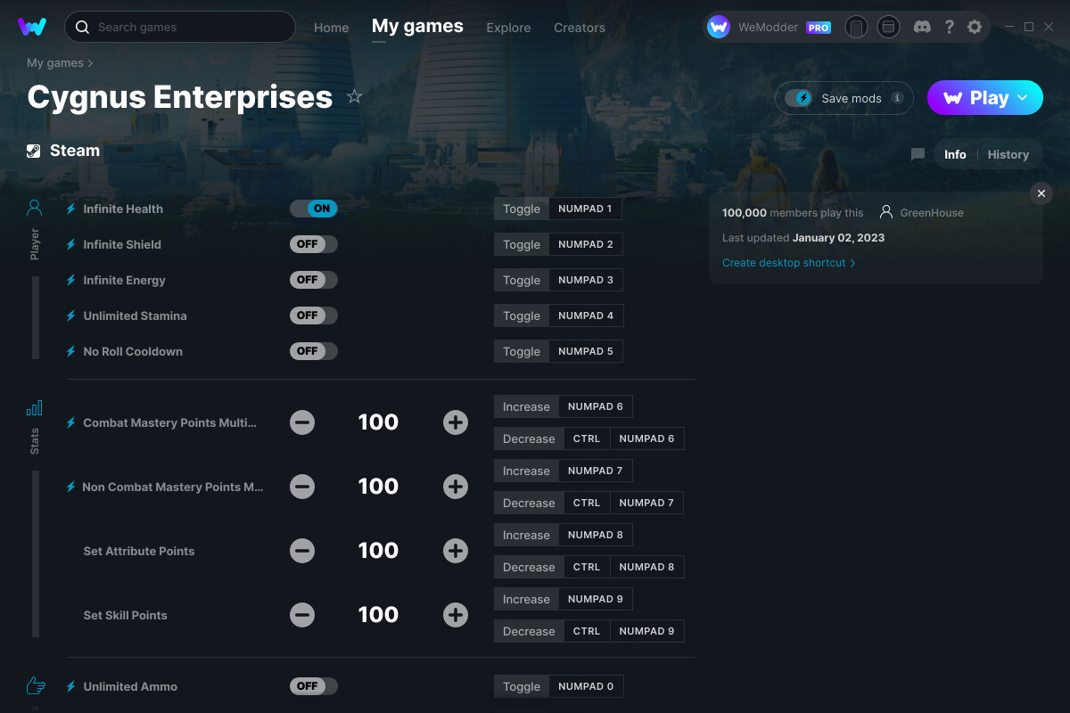 Cygnus Enterprises Cheats and Trainer for Steam - Trainers - WeMod Community