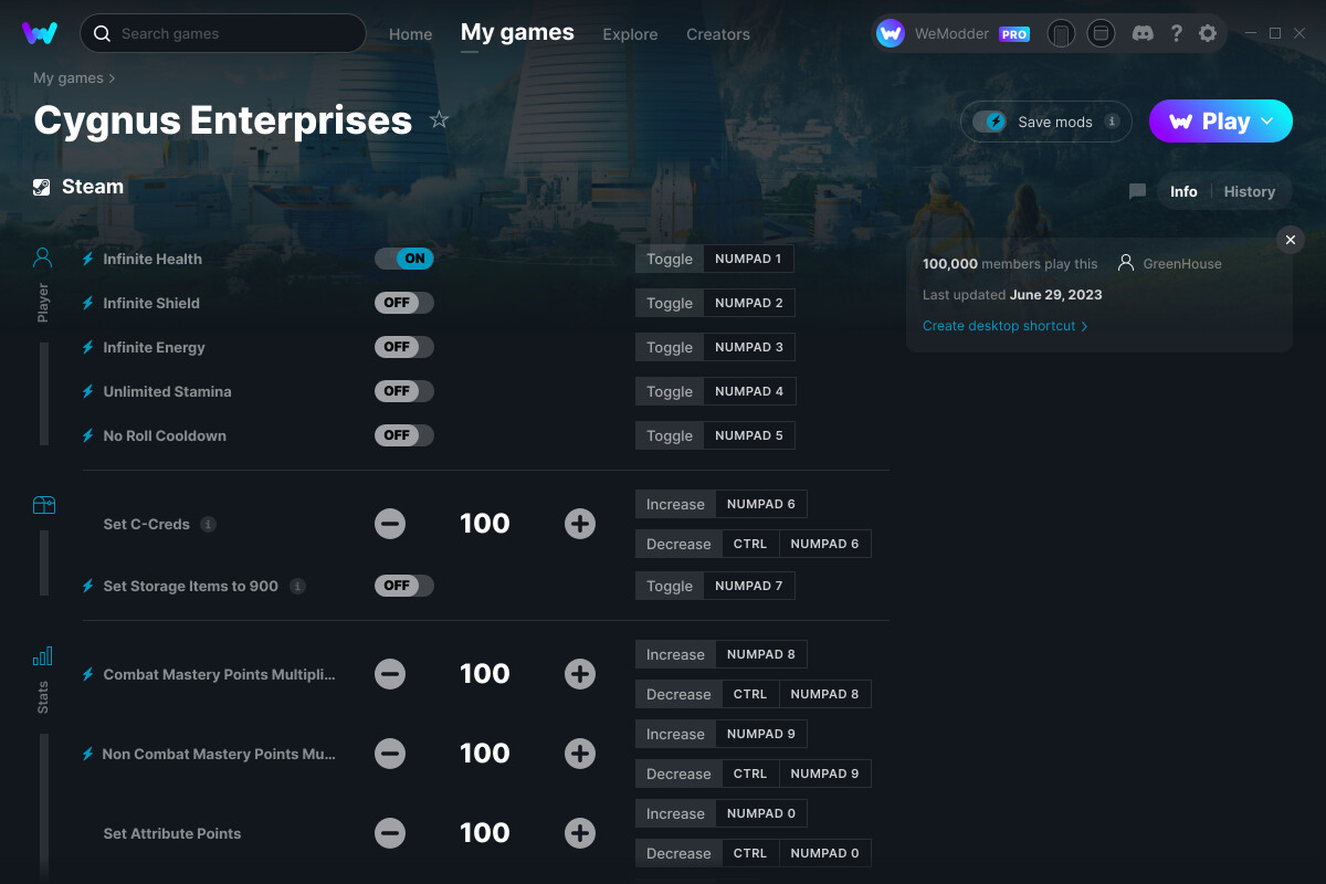 Cygnus Enterprises Cheats and Trainer for Steam - Trainers - WeMod ...