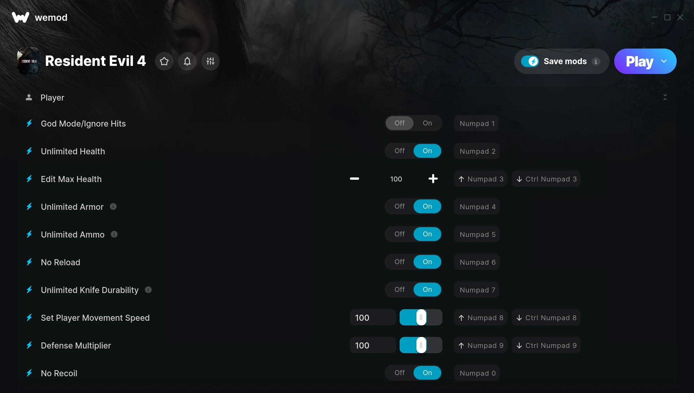 Resident Evil 4 Cheats & Trainers for PC | WeMod
