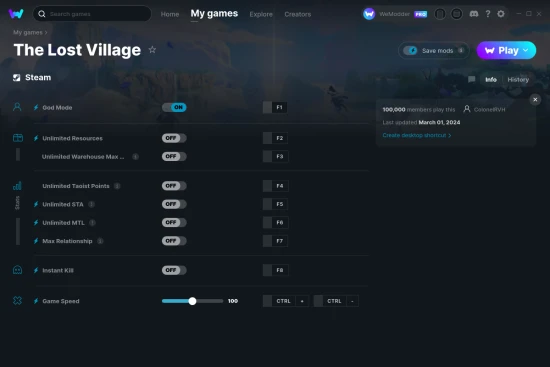 The Lost Village Cheats & Trainers for PC | WeMod