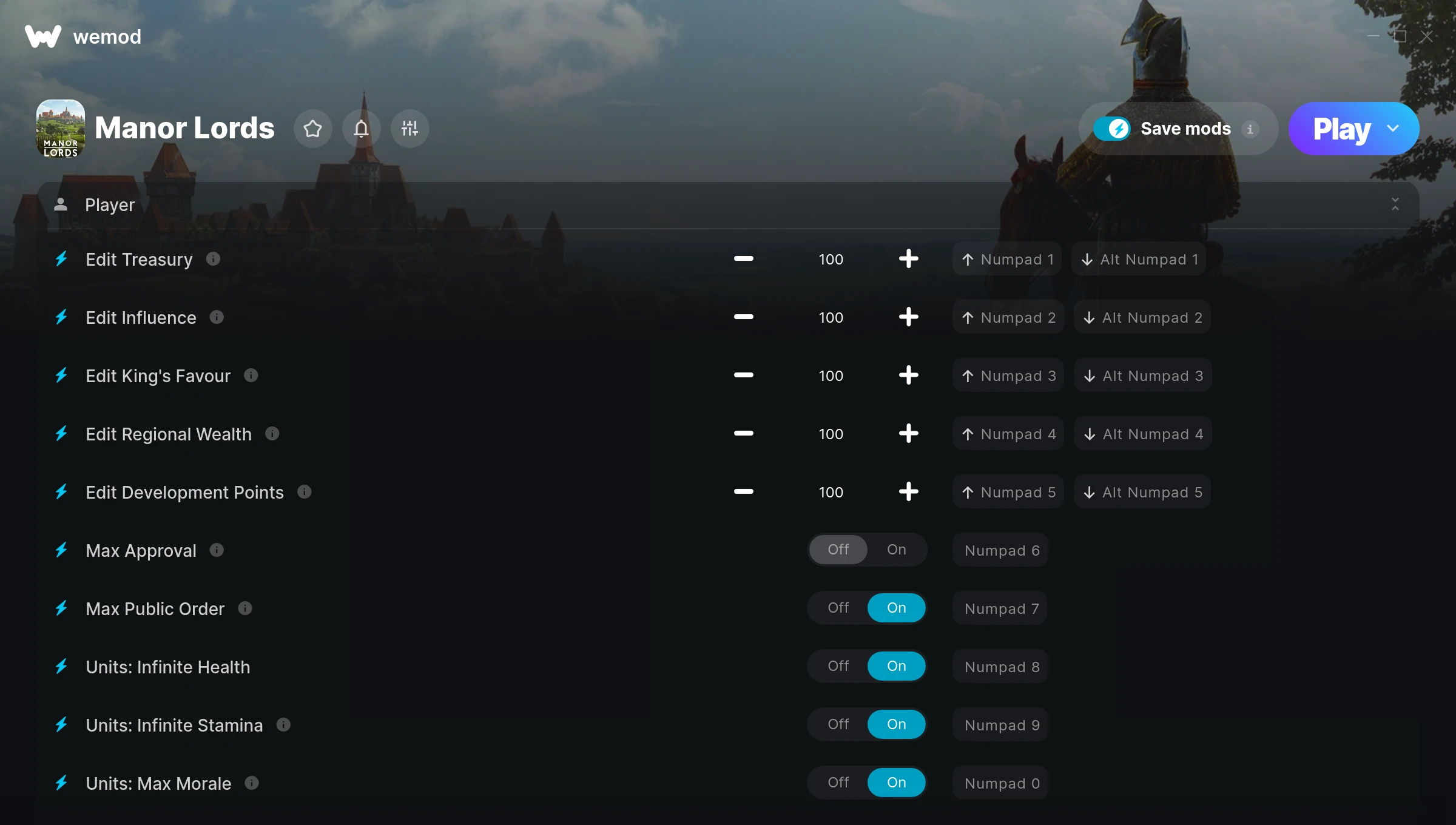 Manor Lords Cheats & Trainers for PC | WeMod