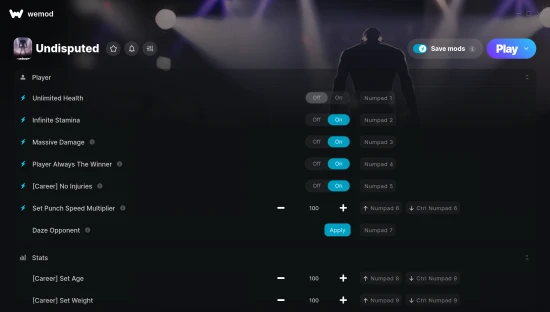 Undisputed Cheats & Trainers for PC | WeMod