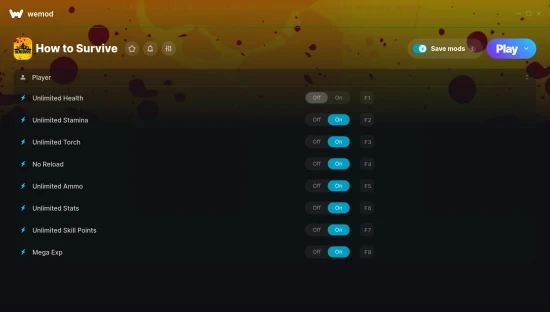 How to Survive Cheats & Trainers for PC | WeMod