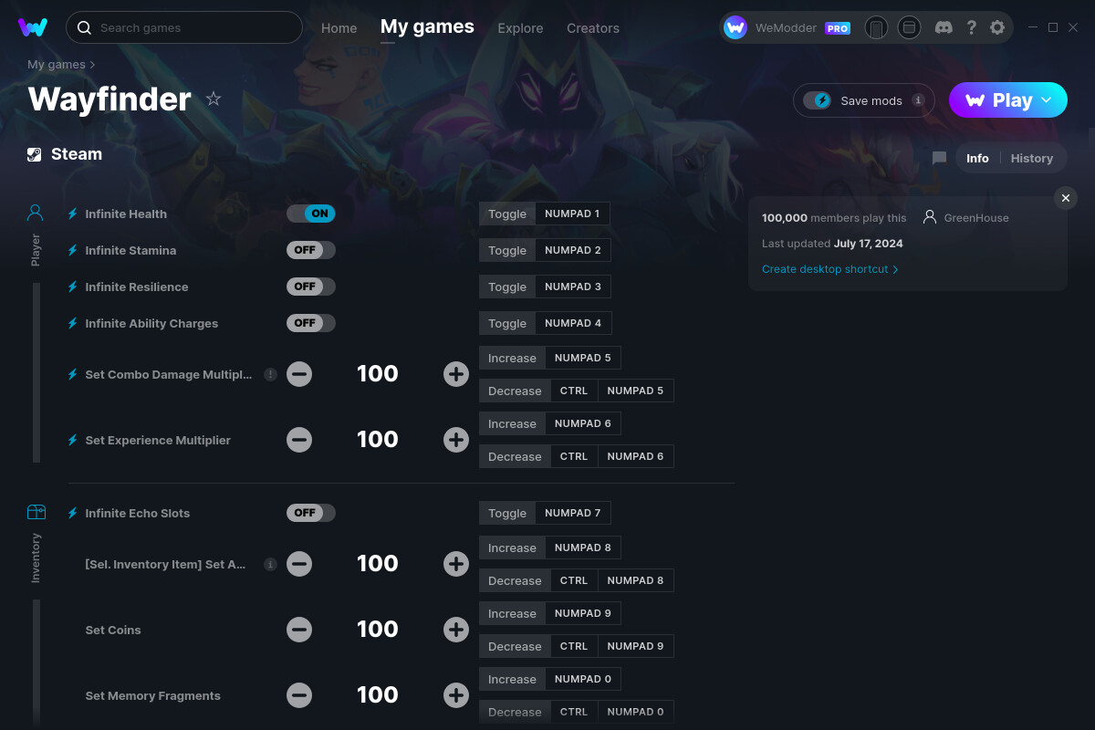 Wayfinder Cheats and Trainer for Steam - Trainers - WeMod Community