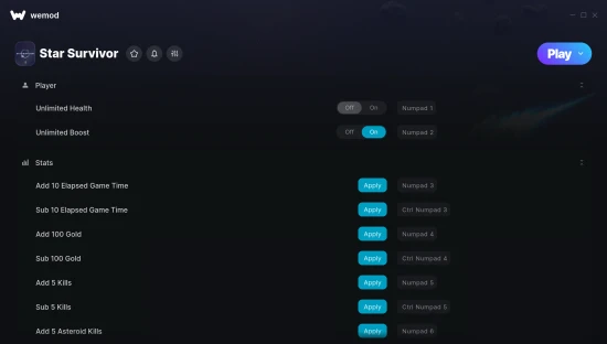 Star Survivor Cheats & Trainers for PC | WeMod