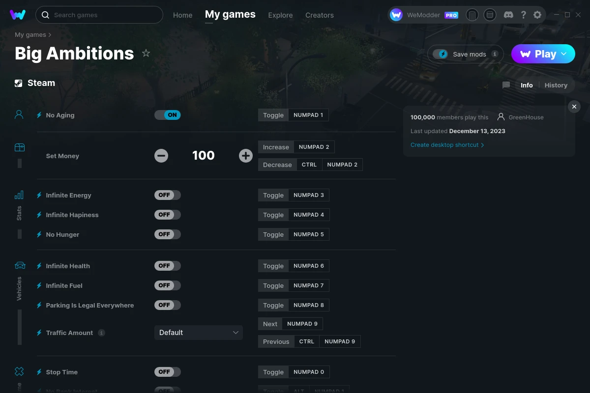 Big Ambitions Cheats & Trainers for PC | WeMod