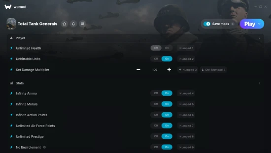 Total Tank Generals Cheats & Trainers for PC | WeMod