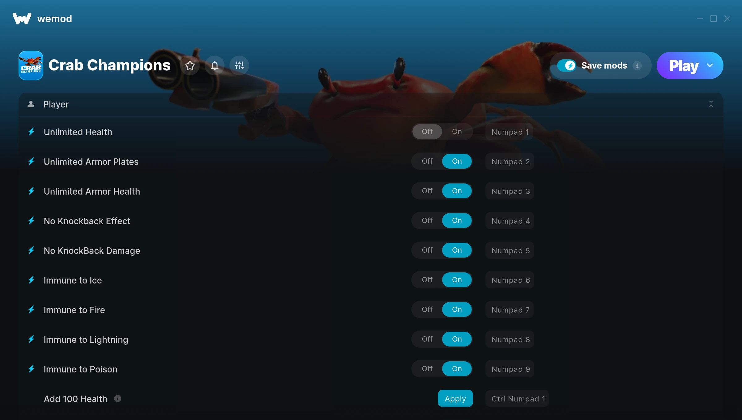 Crab Champions Cheats & Trainers for PC | WeMod