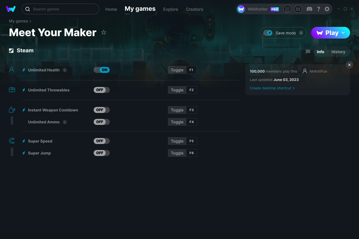 Meet Your Maker Cheats and Trainer for Steam - Trainers - WeMod Community