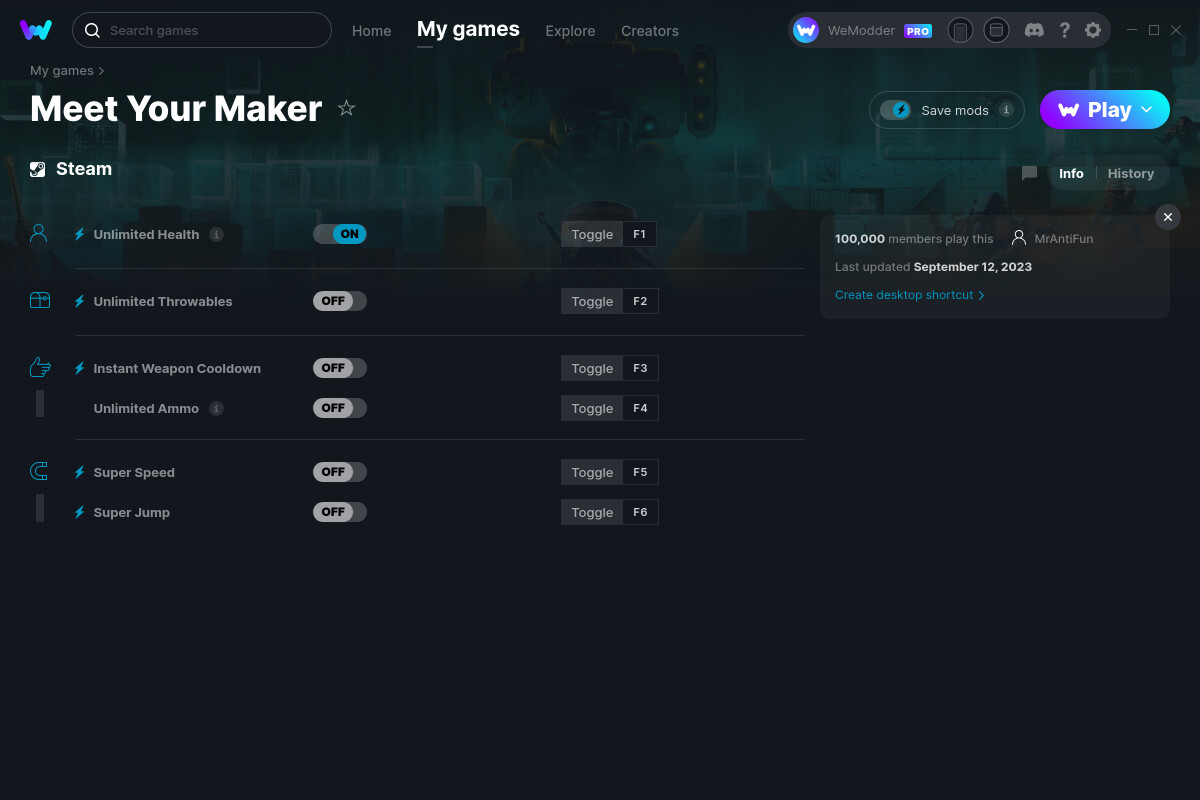 Meet Your Maker Cheats and Trainer for Steam - Trainers - WeMod Community