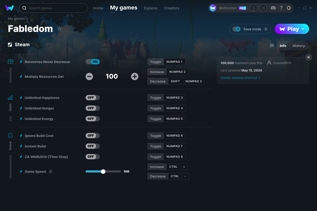 Fabledom Cheats and Trainer for Steam - Trainers - WeMod Community