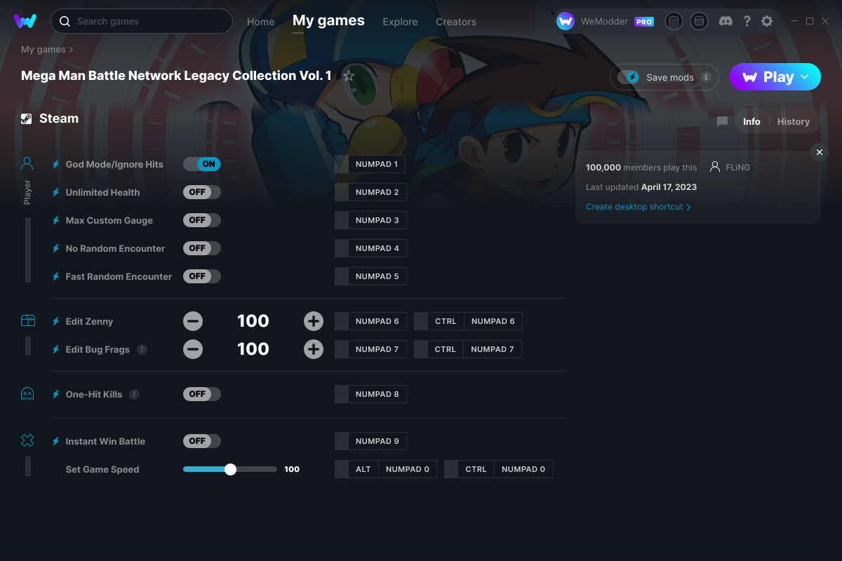 Mega Man Battle Network Legacy Collection Vol. 1 Cheats and Trainer for Steam - Trainers - WeMod ...