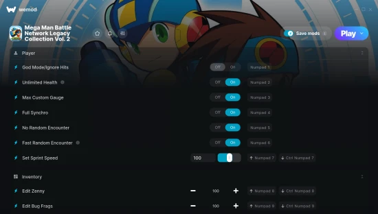 Mega Man Battle Network Legacy Collection Vol. 2 Cheats & Trainers for ...