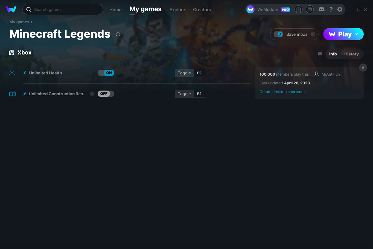Minecraft Legends Cheats and Trainer for Xbox - Trainers - WeMod Community
