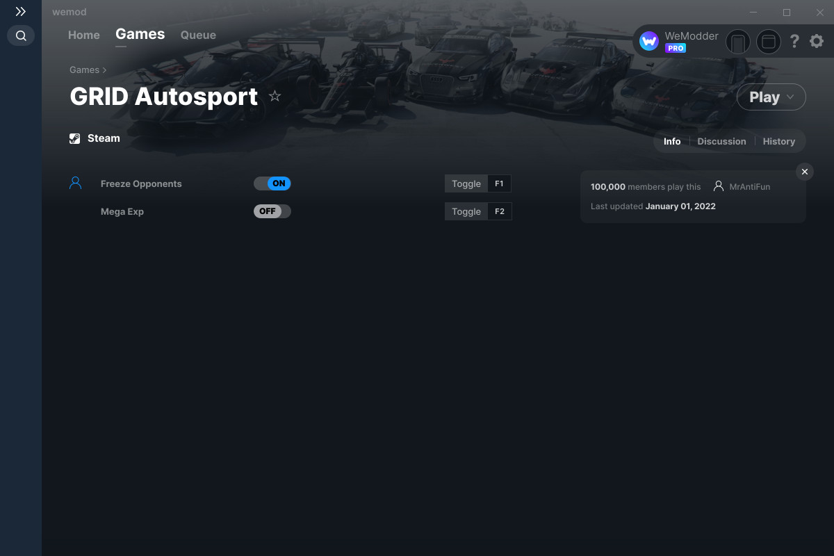 GRID Autosport Cheats and Trainer for Steam - Trainers - WeMod Community