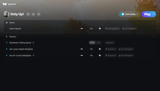 Only Up! Cheats & Trainers for PC | WeMod