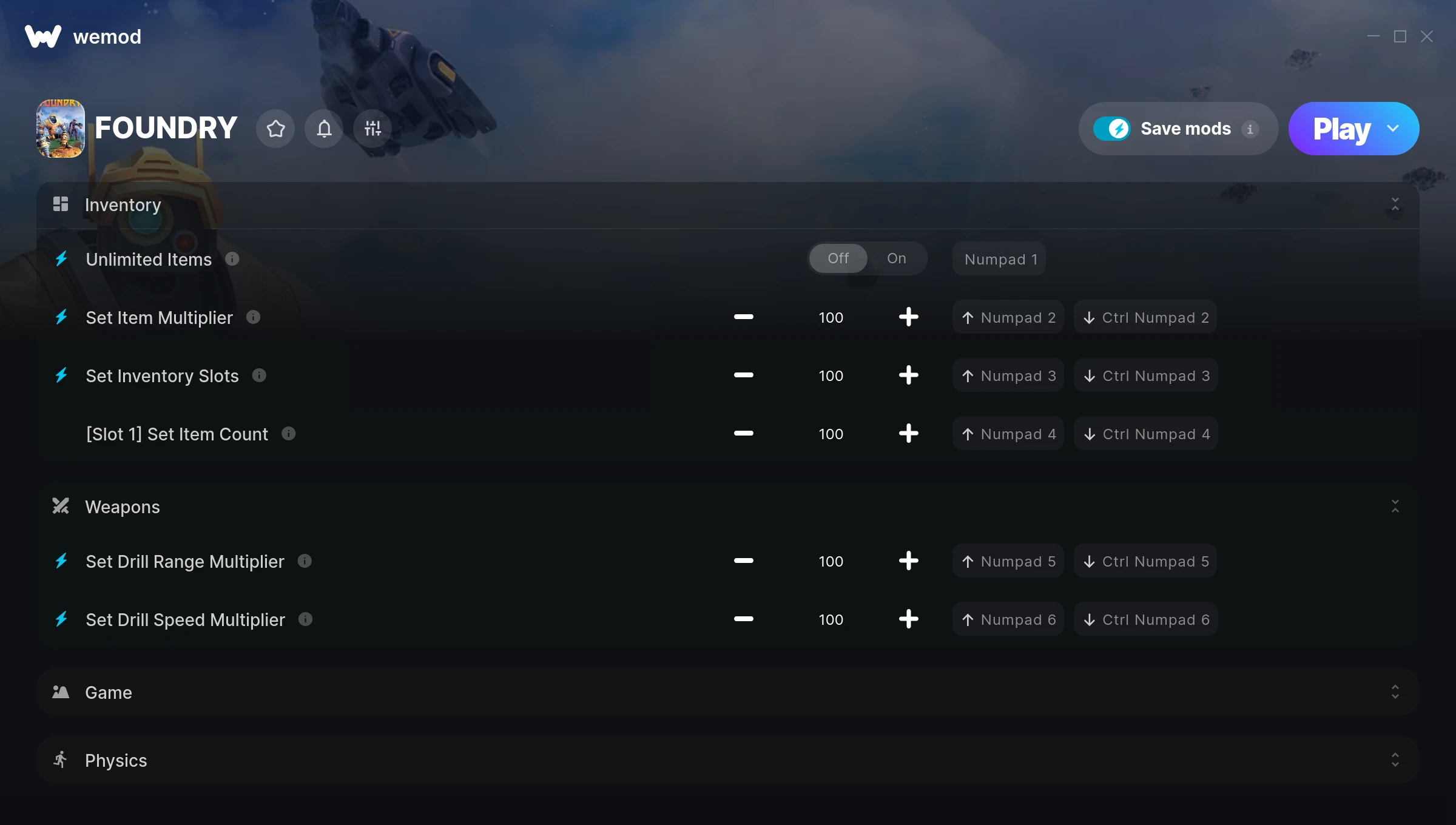 FOUNDRY Cheats & Trainers for PC | WeMod