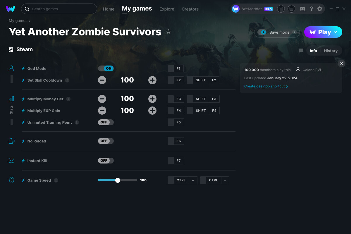 Yet Another Zombie Survivors Cheats and Trainer for Steam - Trainers ...