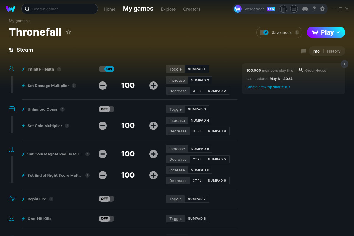 Thronefall Cheats and Trainer for Steam - Trainers - WeMod Community