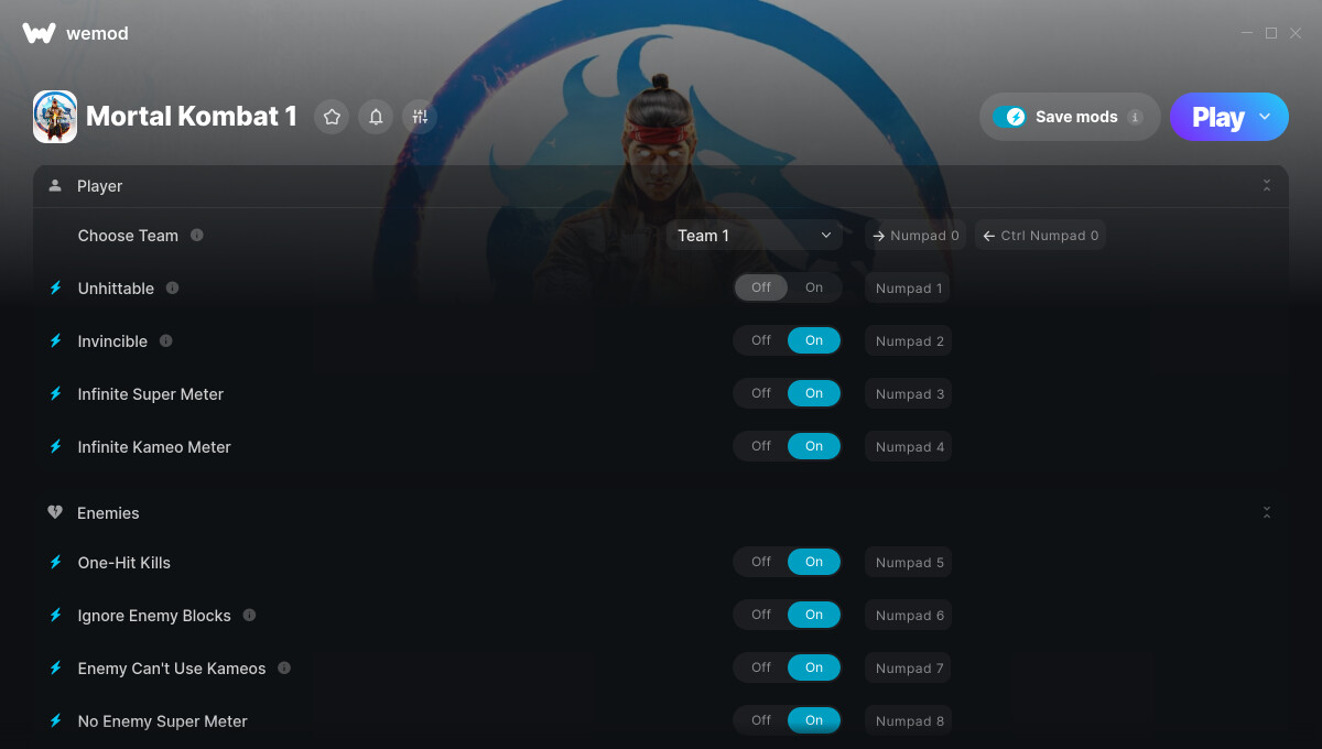 Mortal Kombat 1 Cheats and Trainer for Steam - Trainers - WeMod Community
