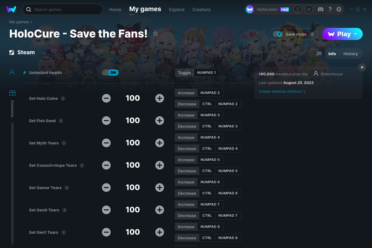 HoloCure - Save the Fans! Cheats and Trainer for Steam - Trainers ...