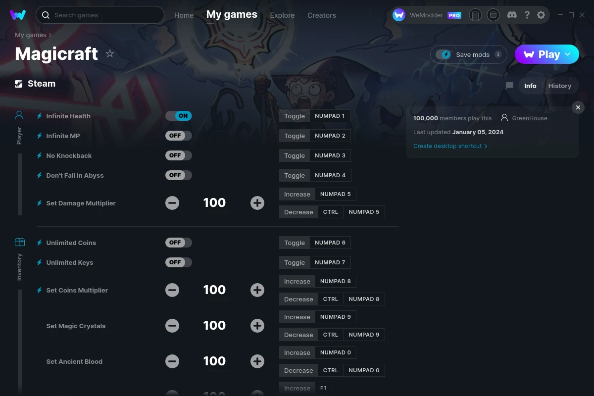 Magicraft Cheats & Trainers for PC | WeMod