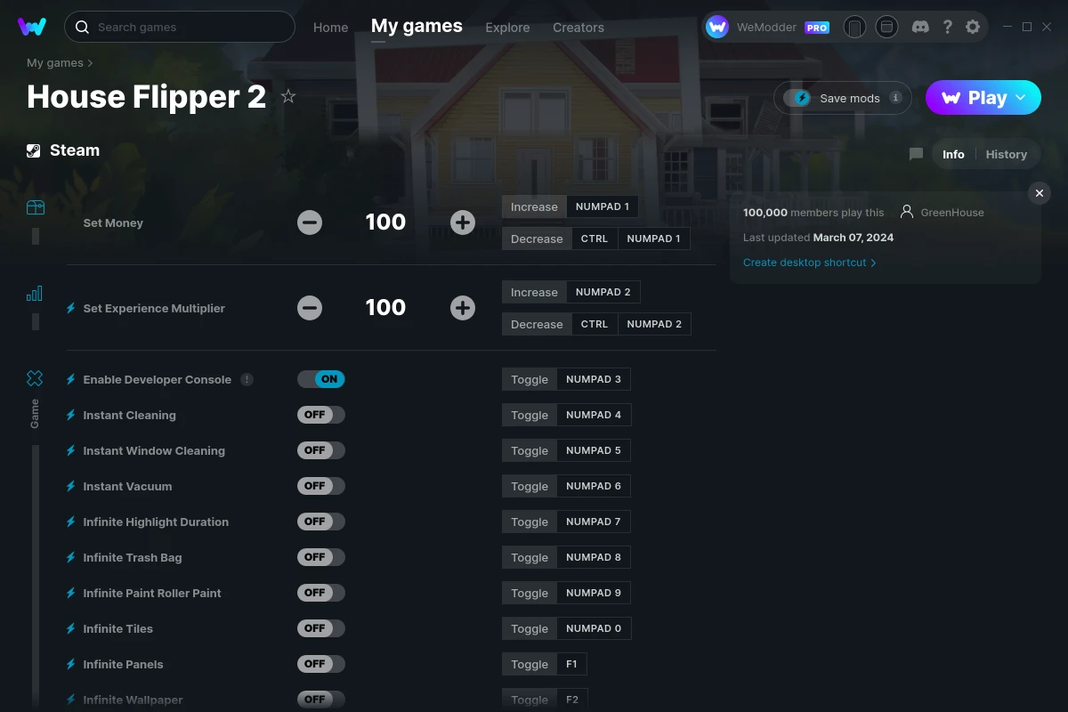 House Flipper 2 Cheats & Trainers for PC | WeMod