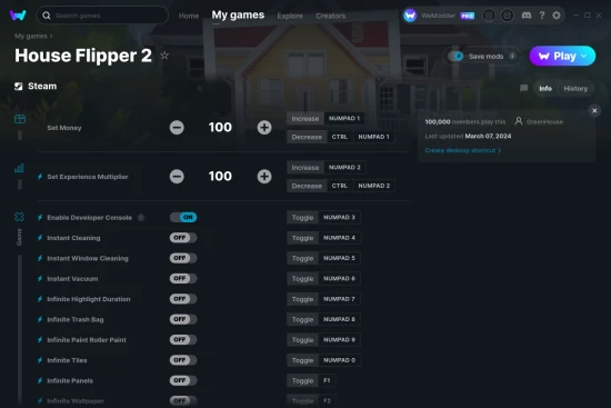 House Flipper 2 Cheats & Trainers for PC | WeMod