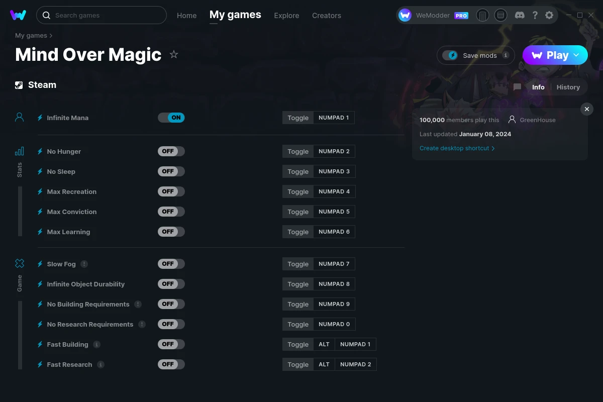 Mind Over Magic Cheats & Trainers for PC | WeMod