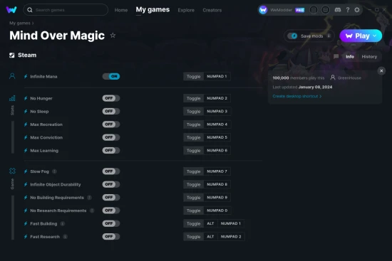 Mind Over Magic Cheats & Trainers for PC | WeMod